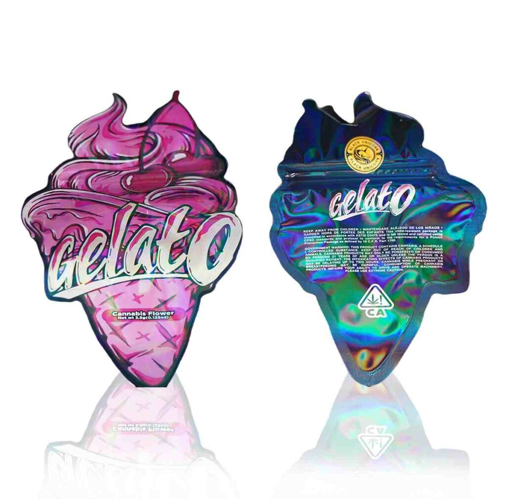 Gelato (Pink) Mylar Bag 3.5g - Rare Terpenes